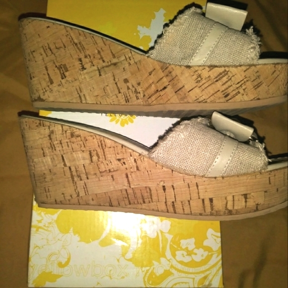 Yellow Box | Shoes | Yellow Box Wedges Crystals Size 7 | Poshmark